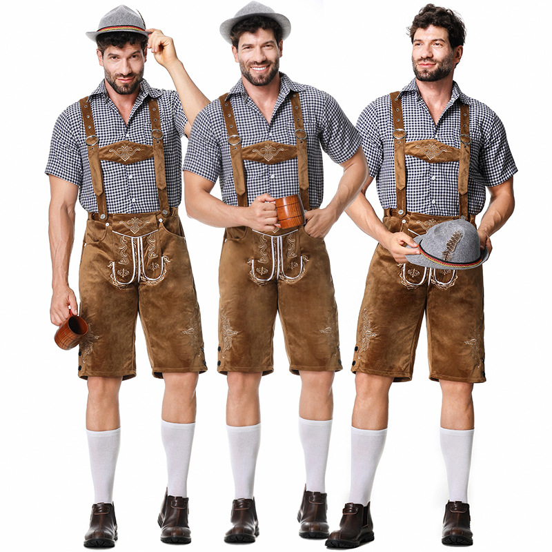 Oktoberfest Men's Costume Men's Bavarian Lederhosen Costume - Complete ...