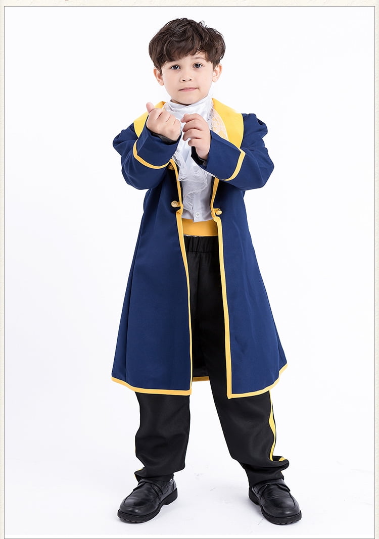 ALEX 2024 Kids Beauty and The Beast Cosplay Boy Costumes Prince Adam ...