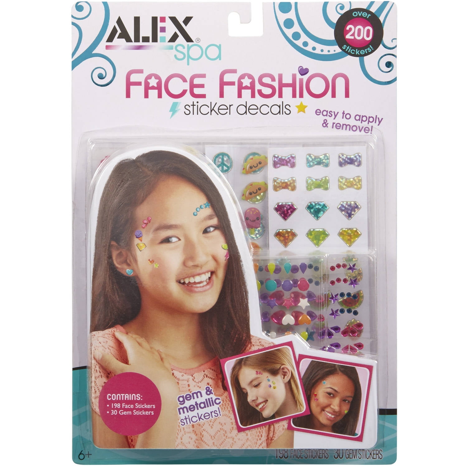 ALEX Spa Face Fashion Sticker Decals - Walmart.com