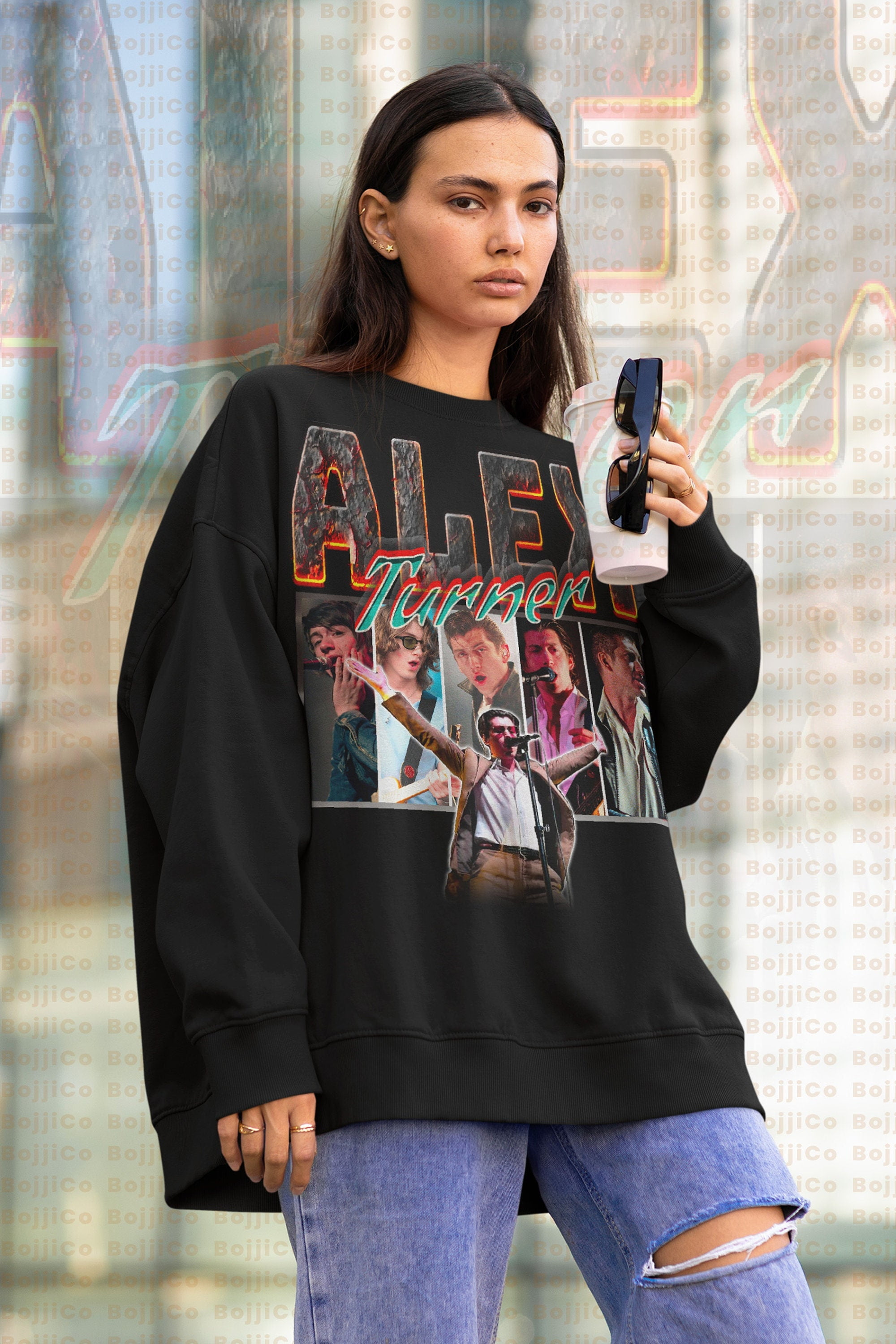 ALEX TURNER Vintage sweatShirt, Alex Turner Vocalist Singer Sweater ...