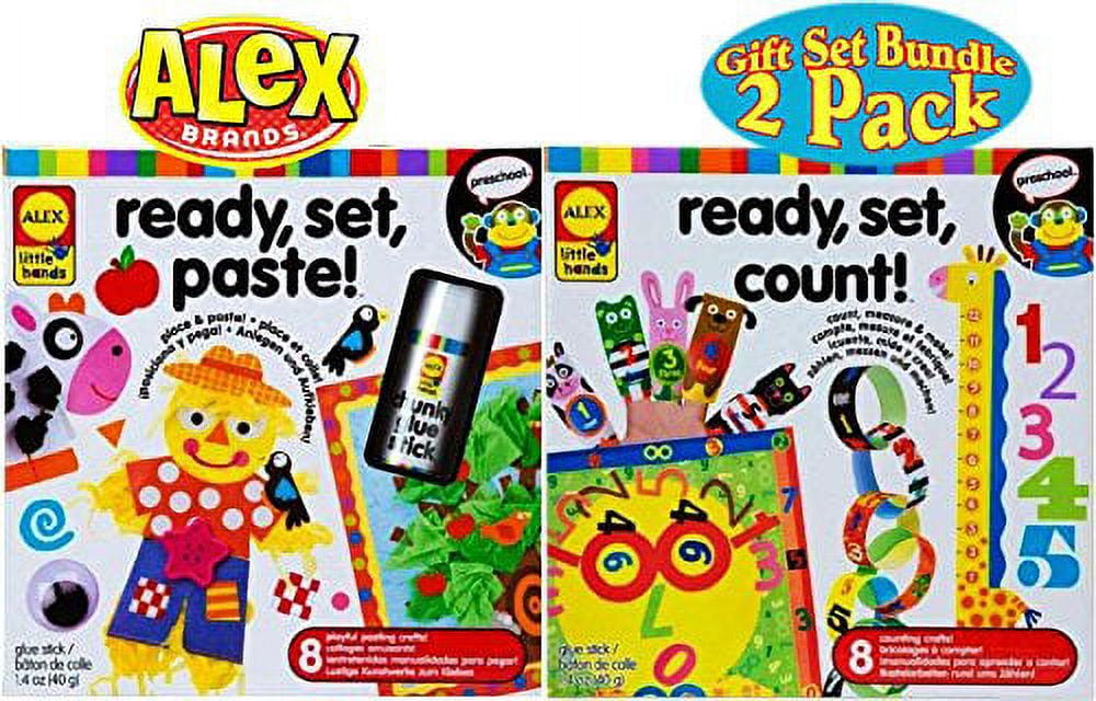 ALEX Toys Little Hands Ready, Set, Paste! Ready, Set, Count Gift Set ...