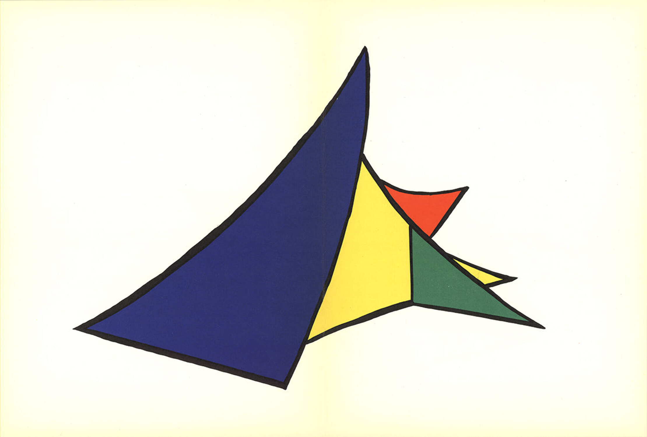 ALEXANDER CALDER Colored Wedge Structure, 1963 - Walmart.com