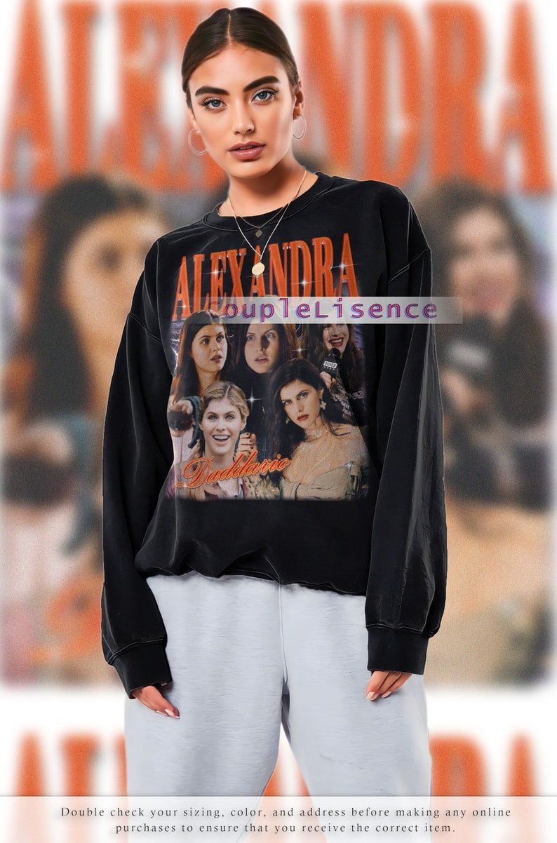ALEXANDRA DADDARIO Vintage Sweatshit, Alexandra Daddario Homage Sweater ...