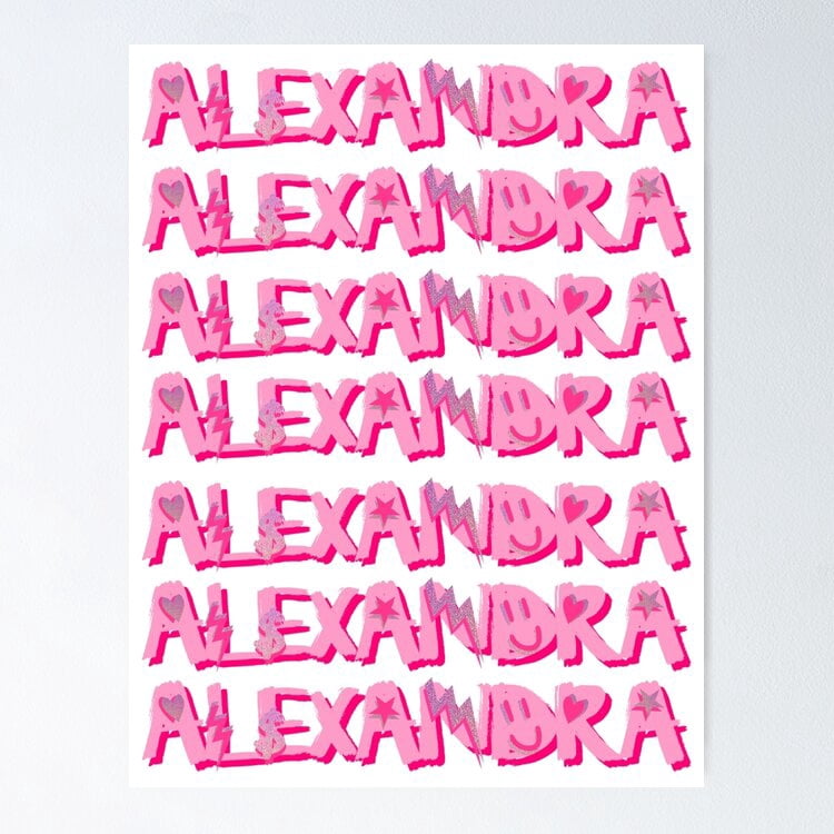 ALEXANDRA name Poster - KIRA.1076, UNFRAMED-12x18 - Walmart.com