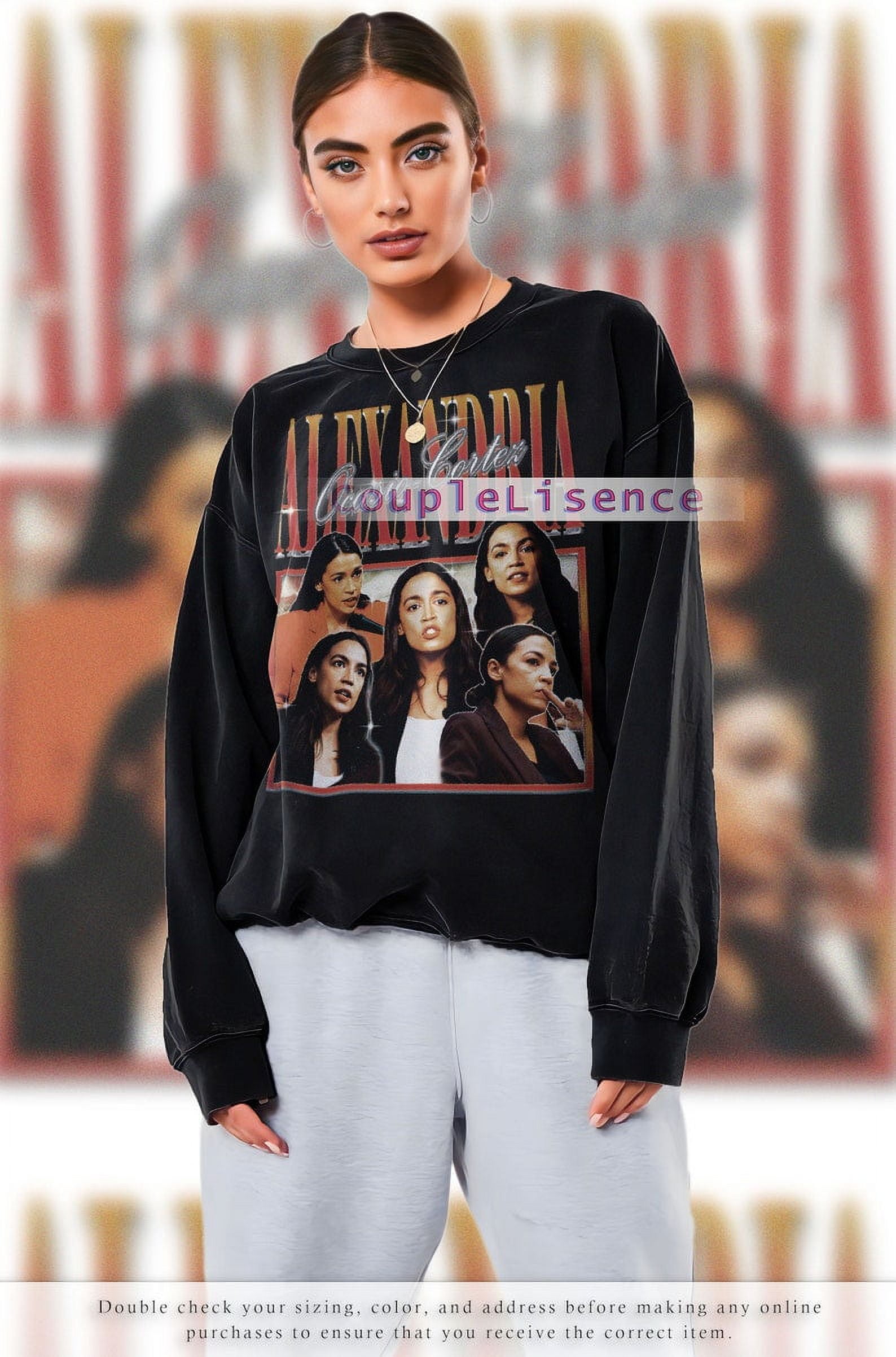 ALEXANDRIA OCASIO Cortez AOC Sweatshirt | Alexandria Ocasio Homage ...