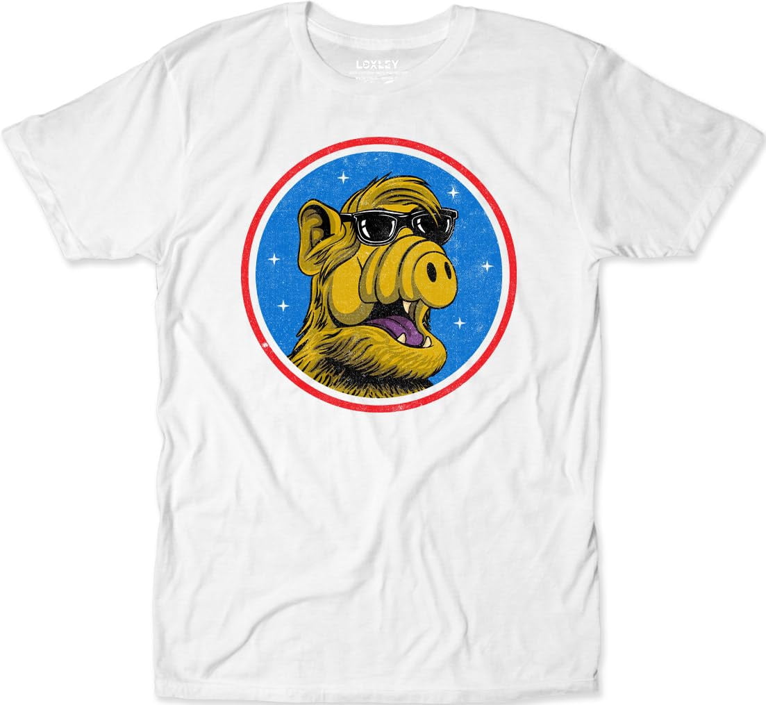 ALF Alien Life Form Funny 80s TV Show UFO Retro Sci-Fi Comedy Graphic T ...