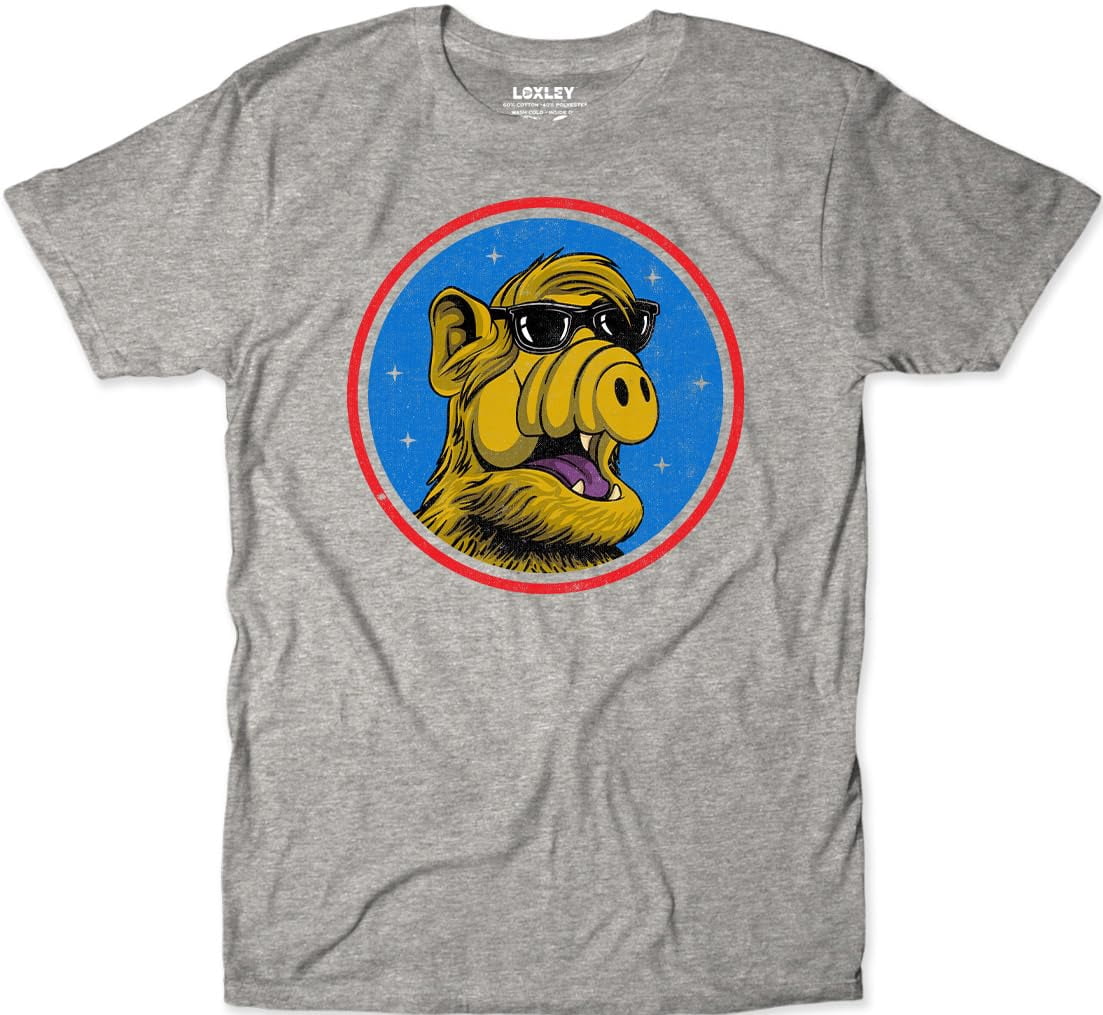 ALF Alien Life Form Funny 80s TV Show UFO Retro Sci-Fi Comedy Graphic T ...
