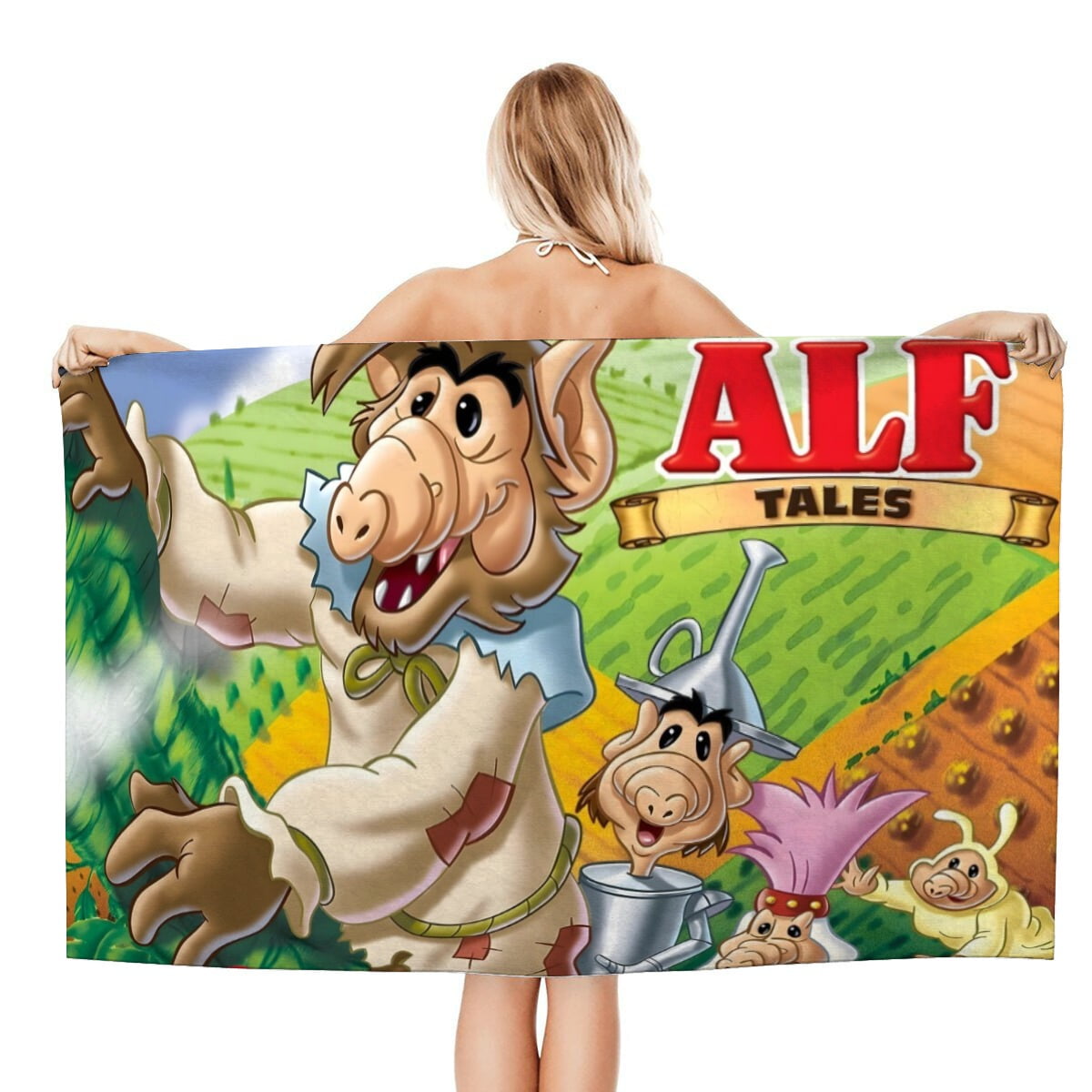 ALF The Animated Series-theme Gifts Quick-dry Beach Towel for Women Girl Birthday Inspired Fan ...