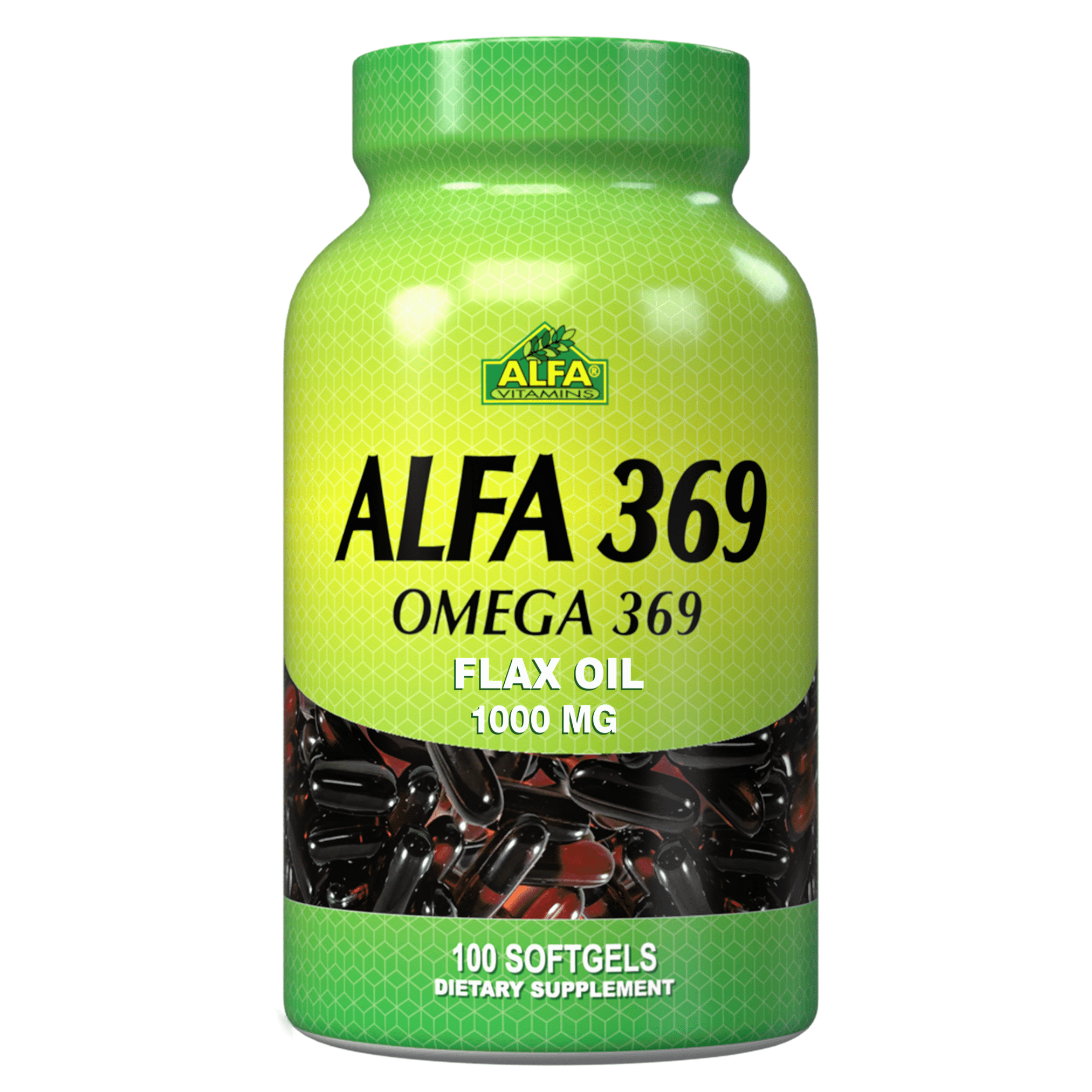 ALFA VITAMINS® ALFA 369 - Omega 369 Flax Oil - 1000mg - Essential fatty ...