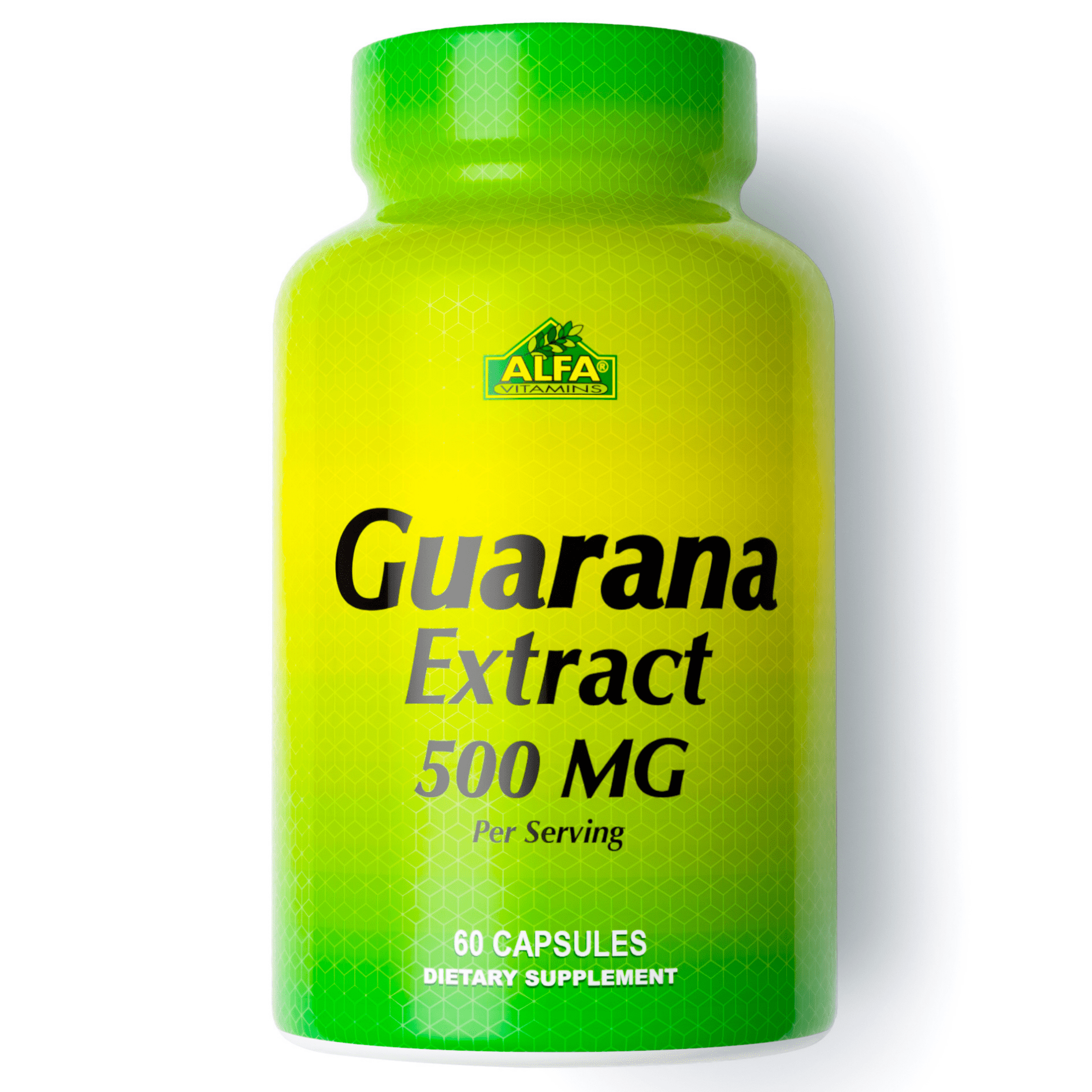 Alfa Vitamins Guarana 500 MG Natural Herbal Caffeine Energizer ...