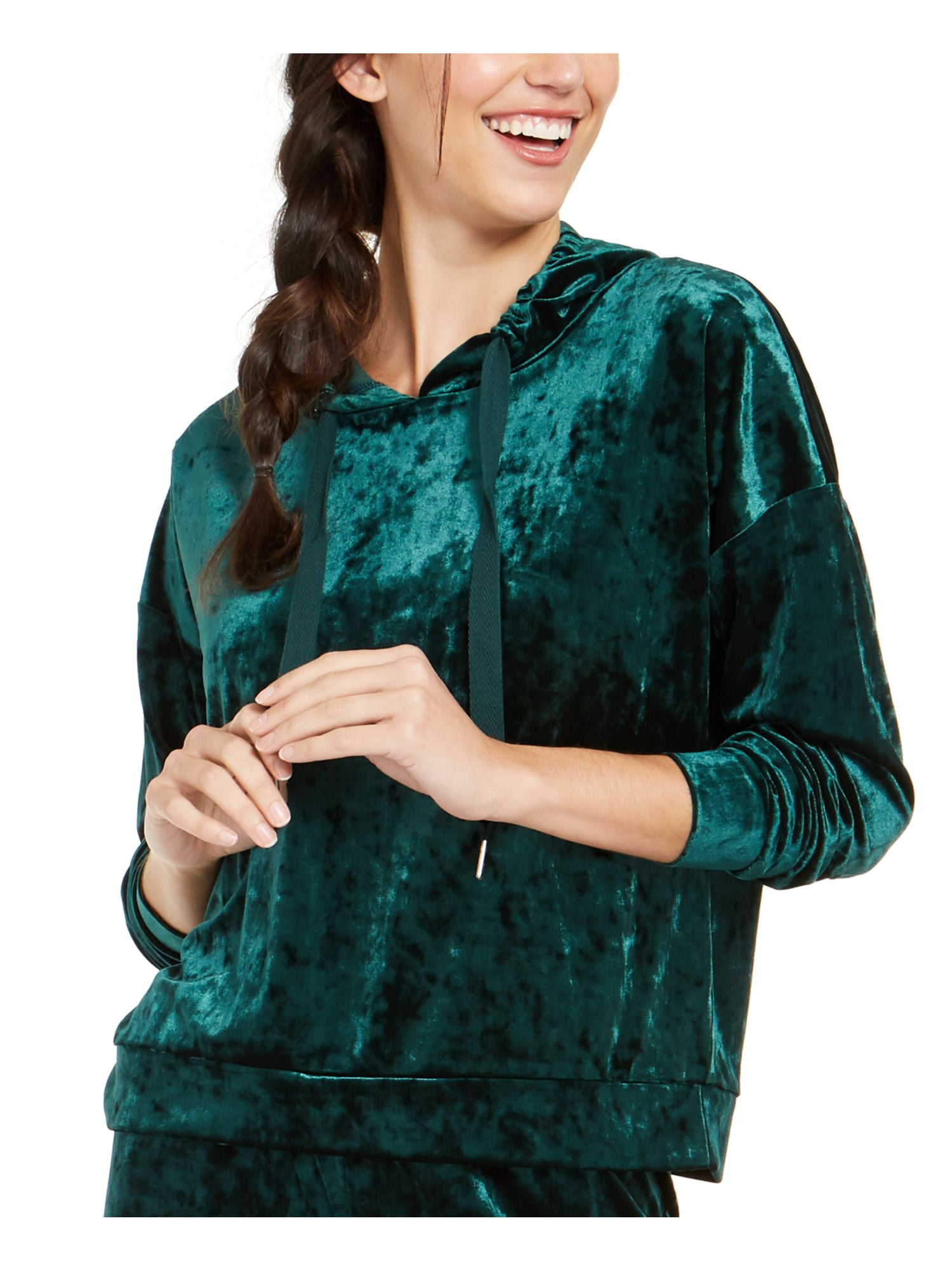 ALFANI INTIMATES Intimates Green velvet Sleepwear Sleep Shirt Pajama ...