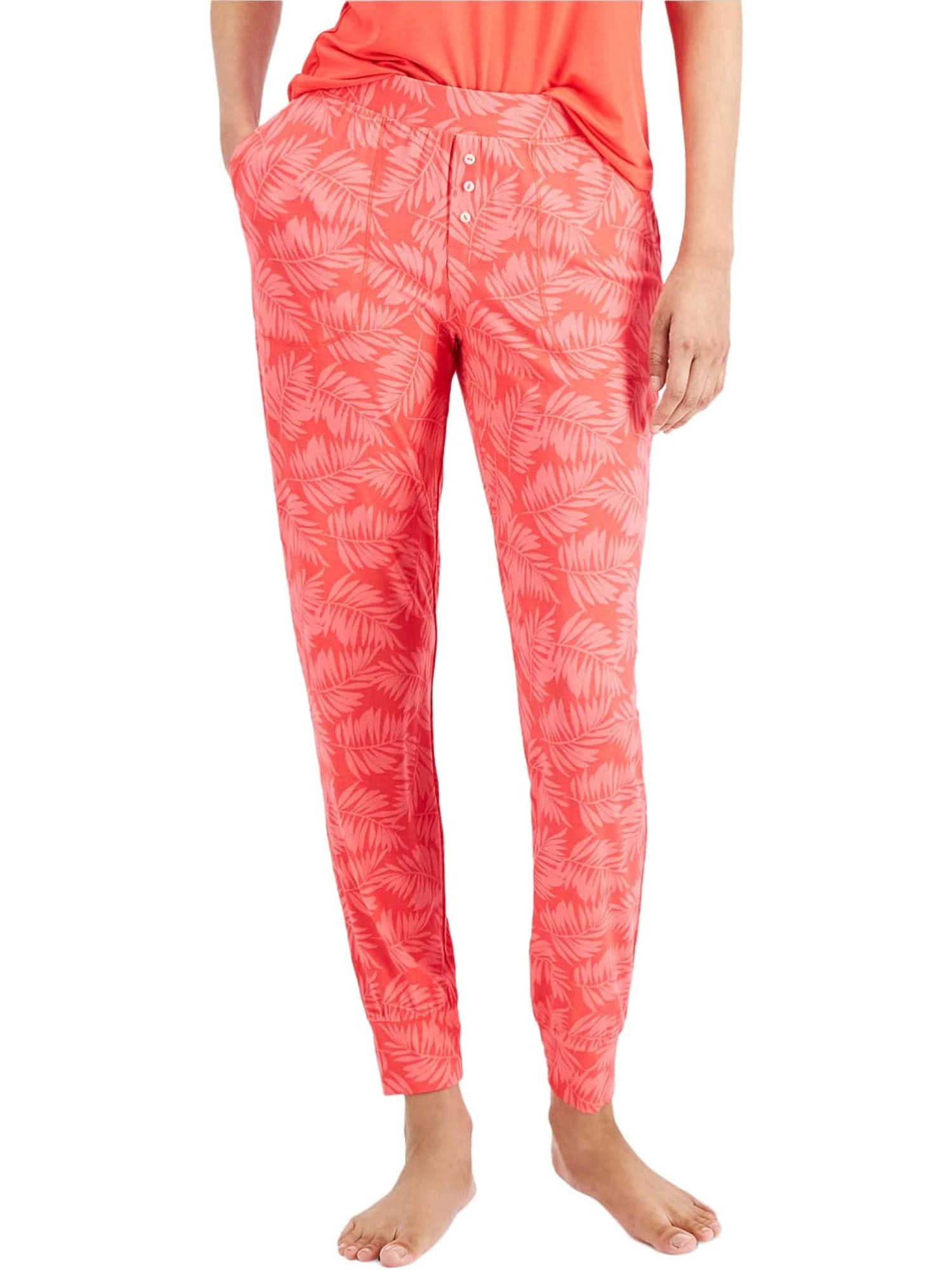 ALFANI Intimates Coral Pocketed Cuffed Sleep Pants XS - Walmart.com