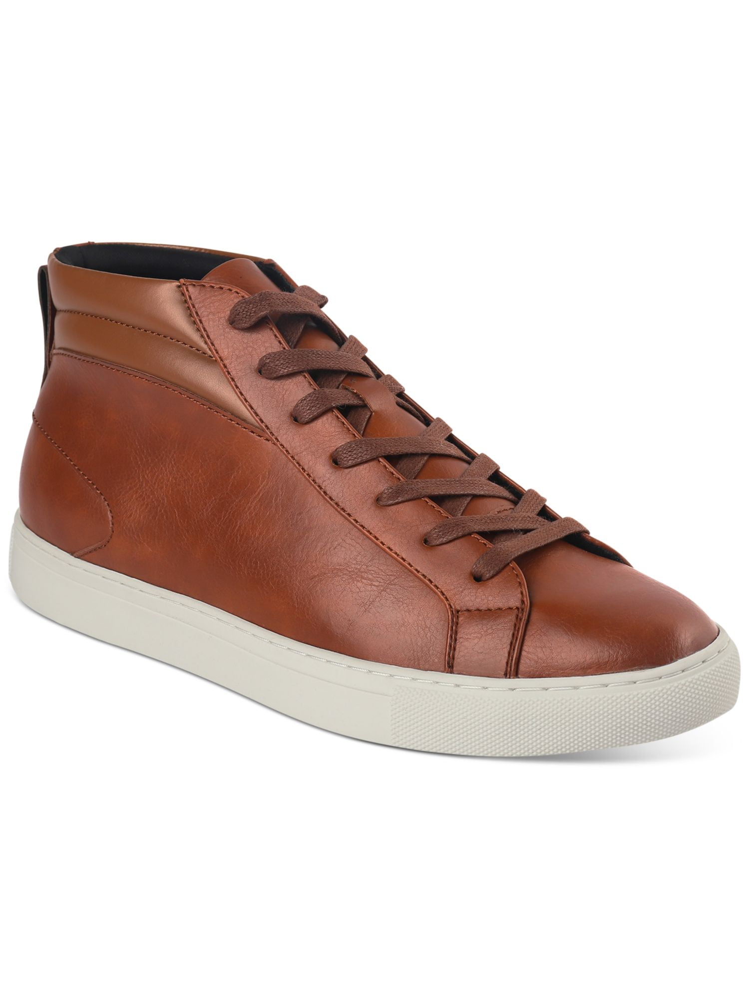 ALFANI Mens Brown Pull Tab Cushioned Jensen Round Toe Platform Lace-Up ...