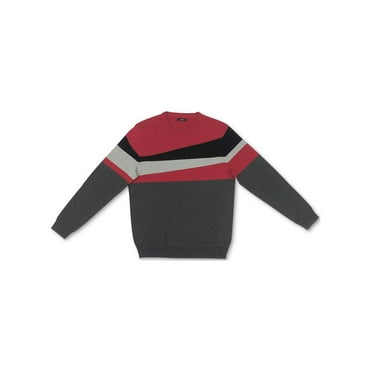 Alfani Men's Textured Grid Pullover Jacquard Blue Size Medium - Walmart.com