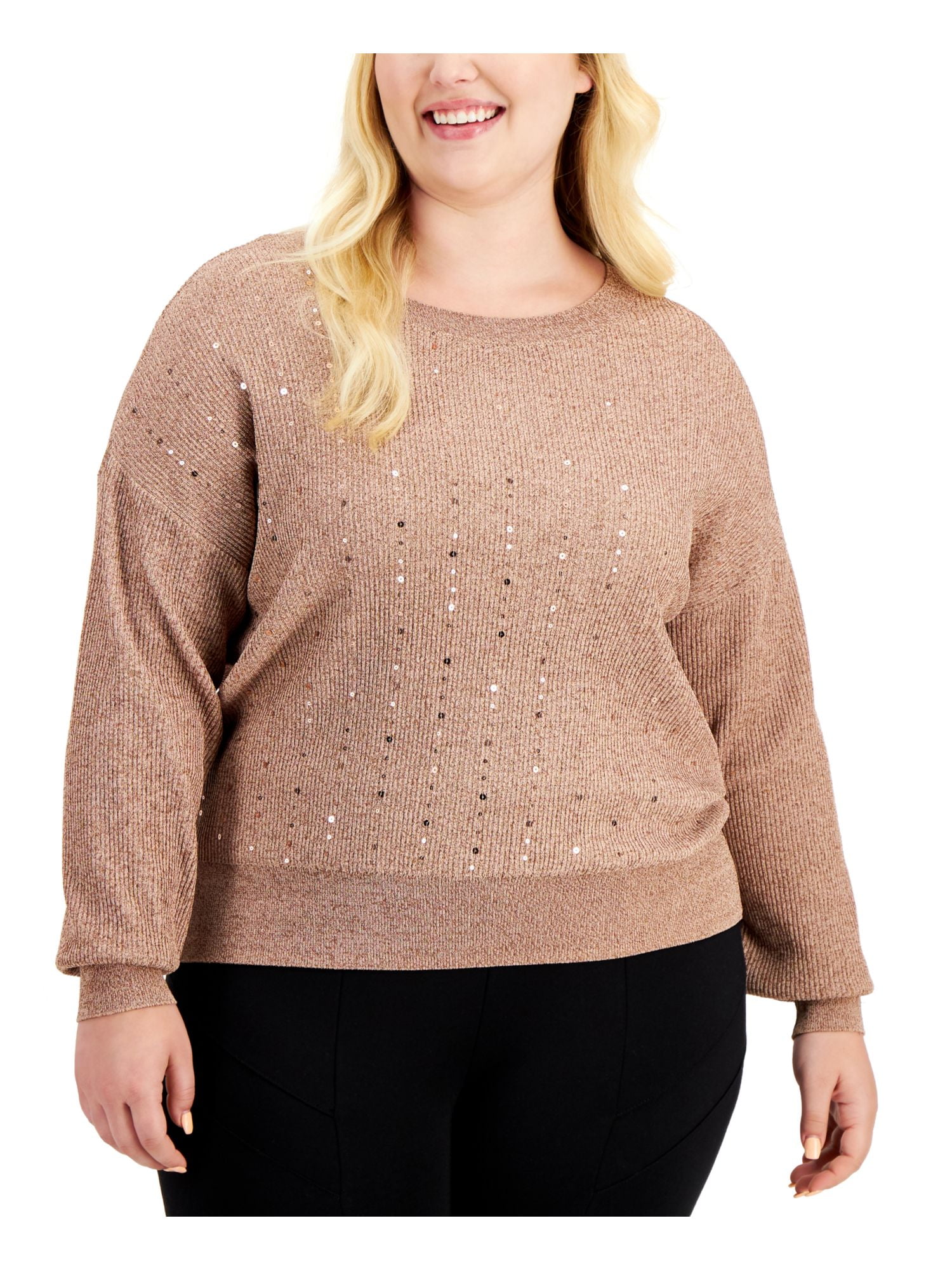 Sequin Alfani Women\'s Sweaters three quarter sleeve sweater women's