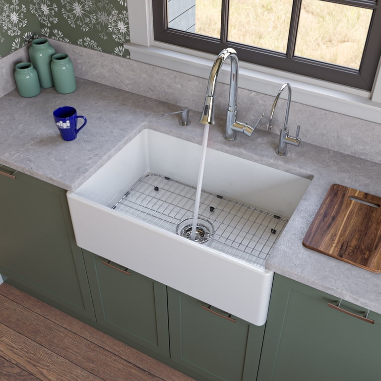 Barn Style Kitchen Sinks ANZZI ELYSIAN Series 36 In. Farm House 40/60