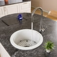 ALFI brand ABF1818R-W White Round 18" x 18" Undermount / Drop In ...