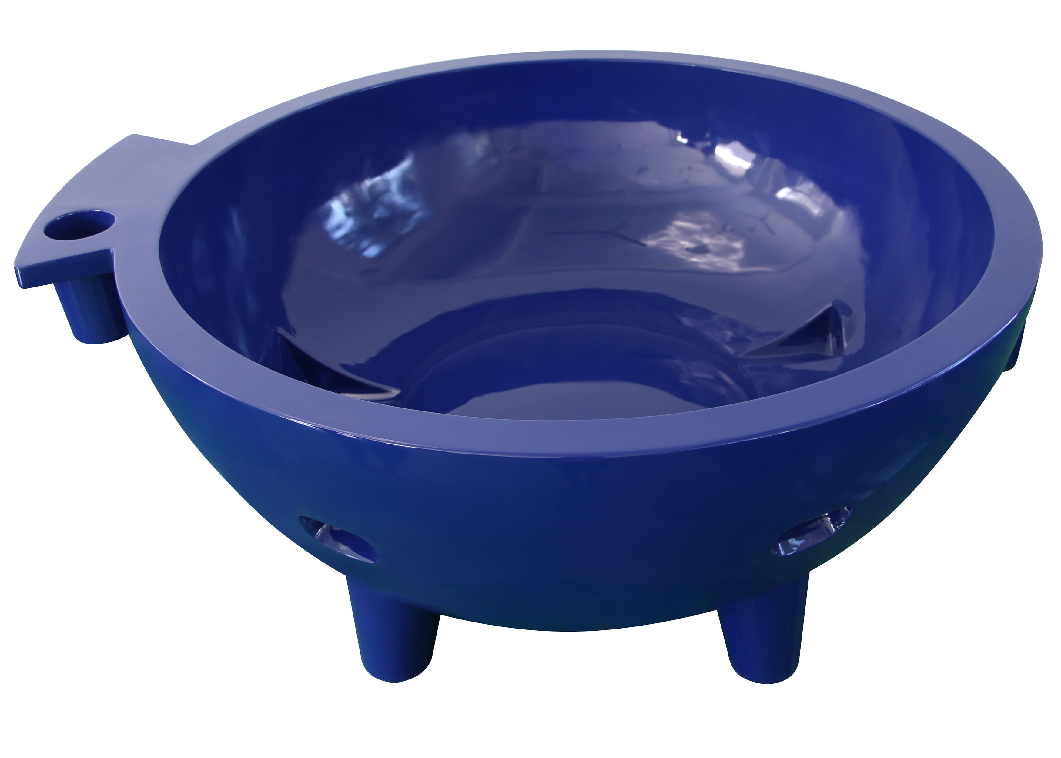 ALFI brand Dark Blue FireHotTub The Round Fire Burning Portable Outdoor ...