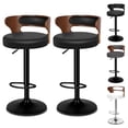 ALFORDSON Bar Stools Set of 2, Adjustable Height Swivel Barstools for ...