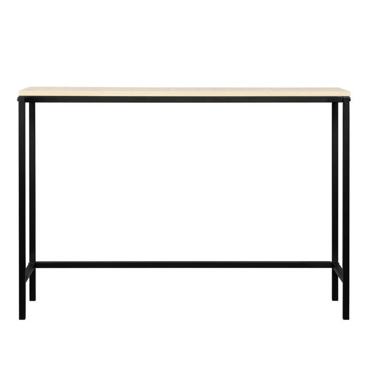 ALFRESCO Single Layer Industrial Style Porch Table - Light Walnut Color ...