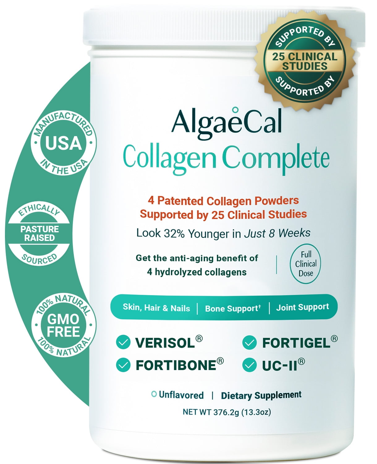 ALGAECAL Collagen Complete - 4 Patented Collagens Supported by 25 ...