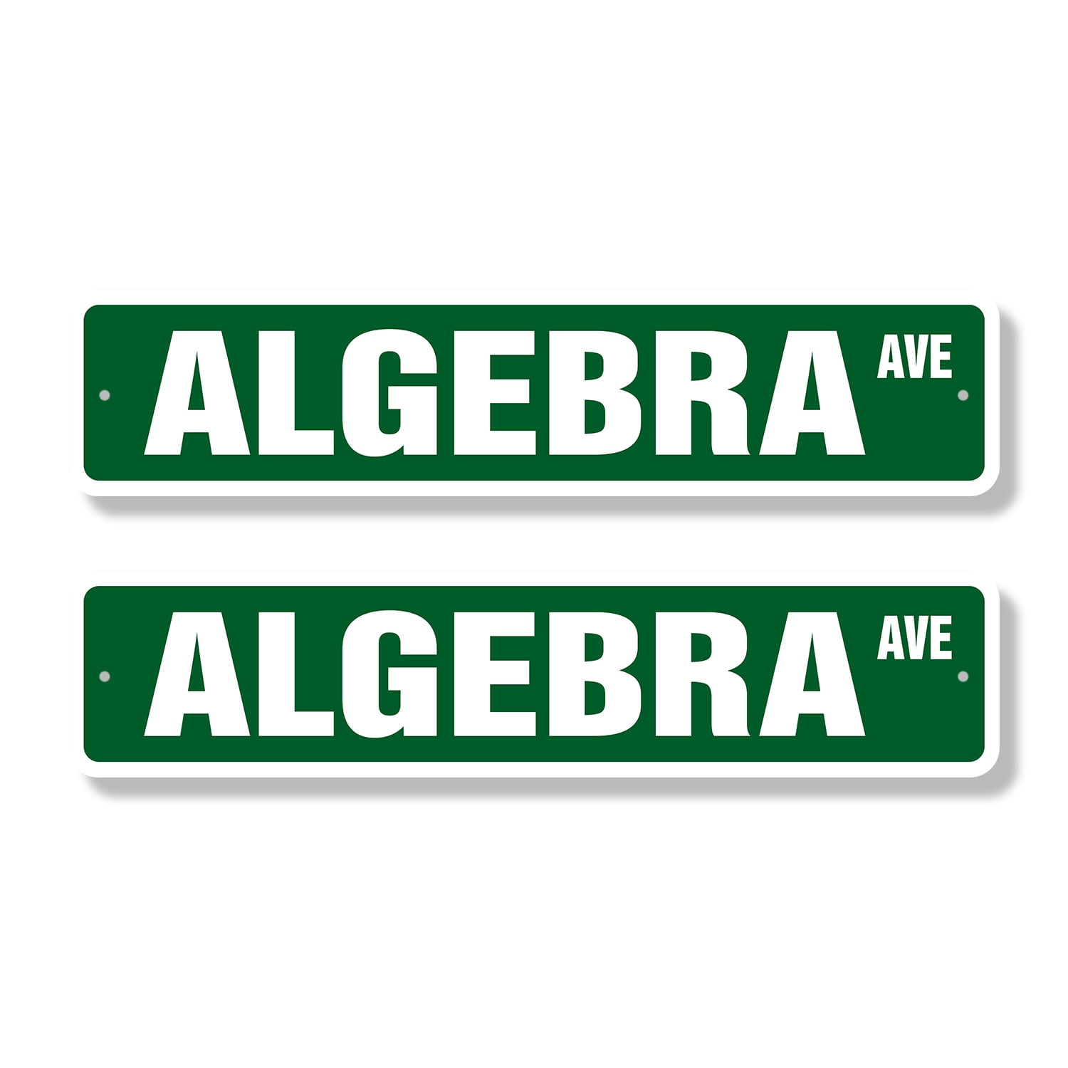 ALGEBRA Classic Street Sign (2 Pack) math numbers teacher study school ...