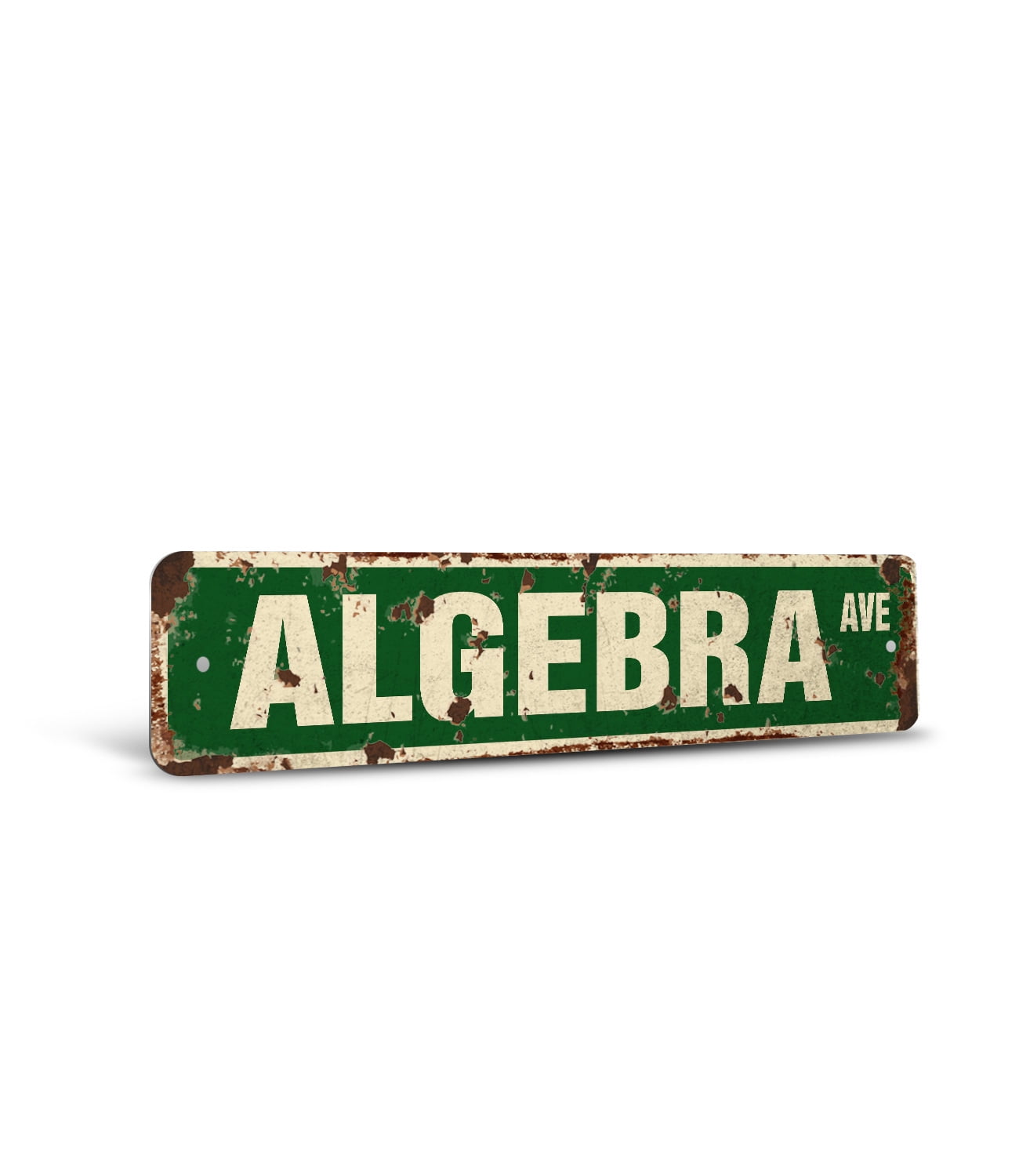 ALGEBRA Vintage Style Rustic Street Sign – Math Numbers Teacher Study ...