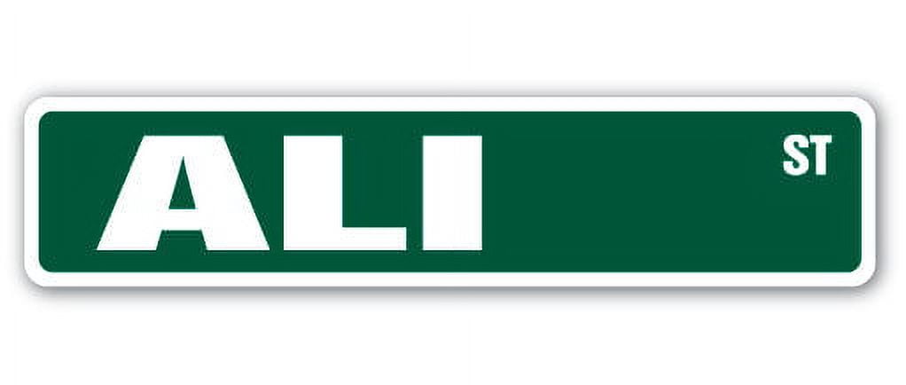 ALI Street Sign Childrens Name Room Sign | Indoor/Outdoor | 30" Wide ...