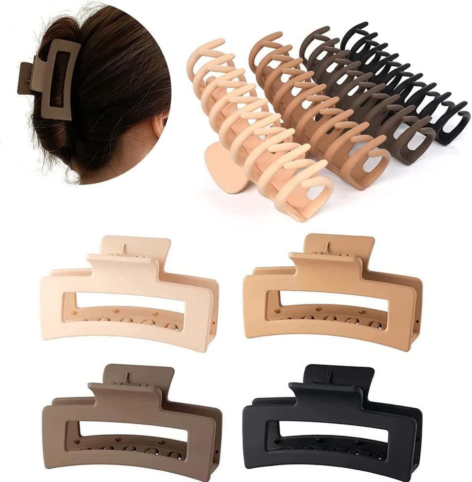 ALIBA COLLECTION 8 Pack 43 Large Hair ClipsClaw ClipsHair Clips for ...