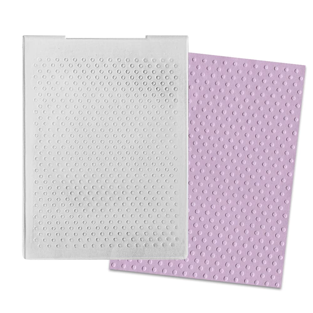 ALIBBON Dots Plastic Embossing AIF9 Folders for Card Making, Dot ...