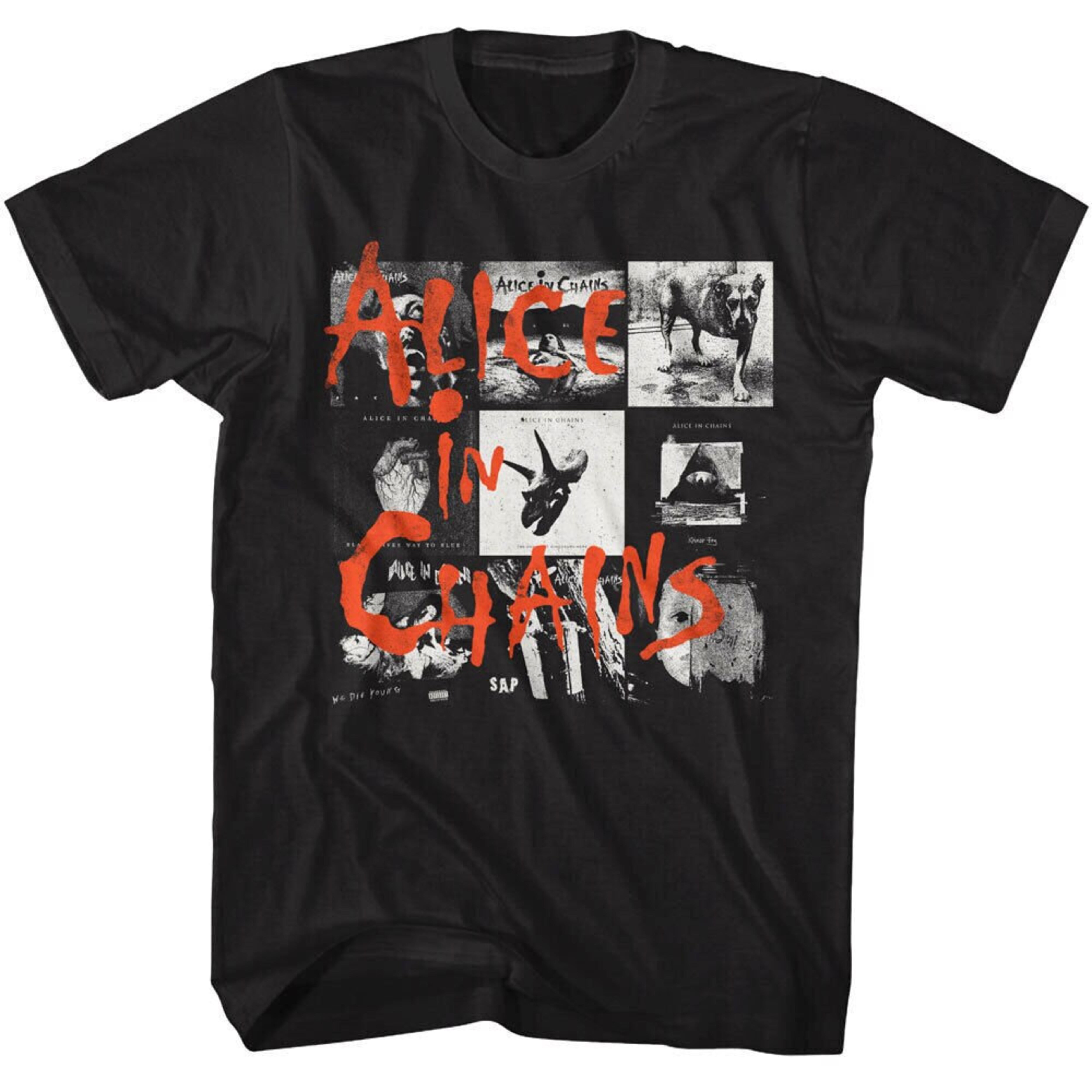 ALICE IN CHAINS T-Shirt Album Covers Discography Big and Tall Graphic ...