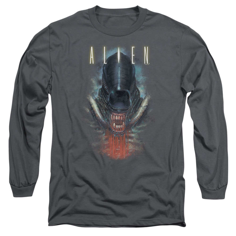 ALIEN/BLOODY JAW-L/S ADULT 18/1-CHARCOAL-SM - Walmart.com