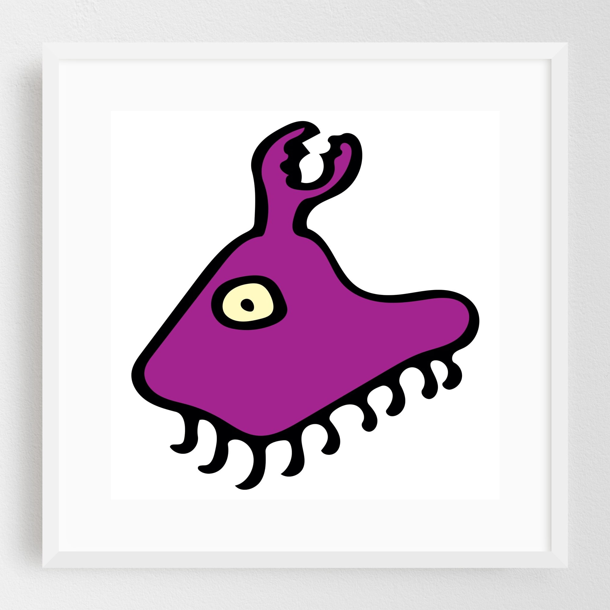 ALIEN CRITTER - Drawing Surrealism Pop Art Modern Art Abstract Humor ...
