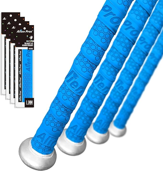 ALIEN PROS Bat Grip Tape for Baseball (2 Grips/4 Grips) – 1.1 mm Precut ...