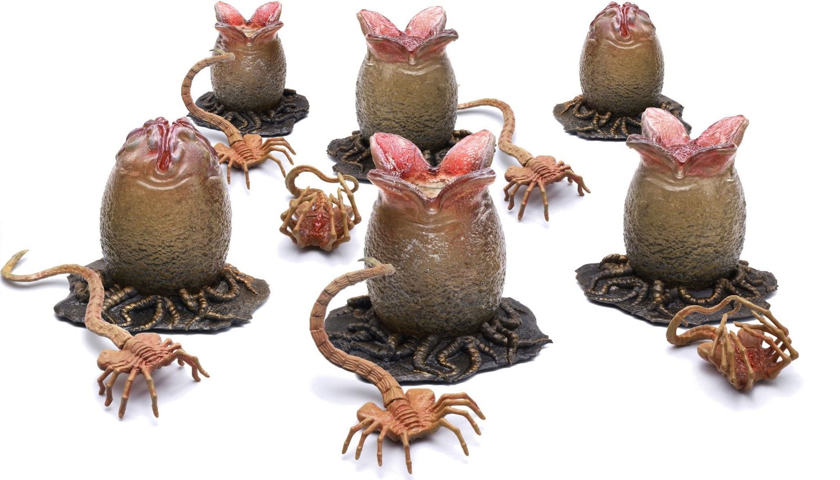 Hiya Toys Alien Xenomorph Egg, Facehugger Set, 1:18 Scale Action Figure ...