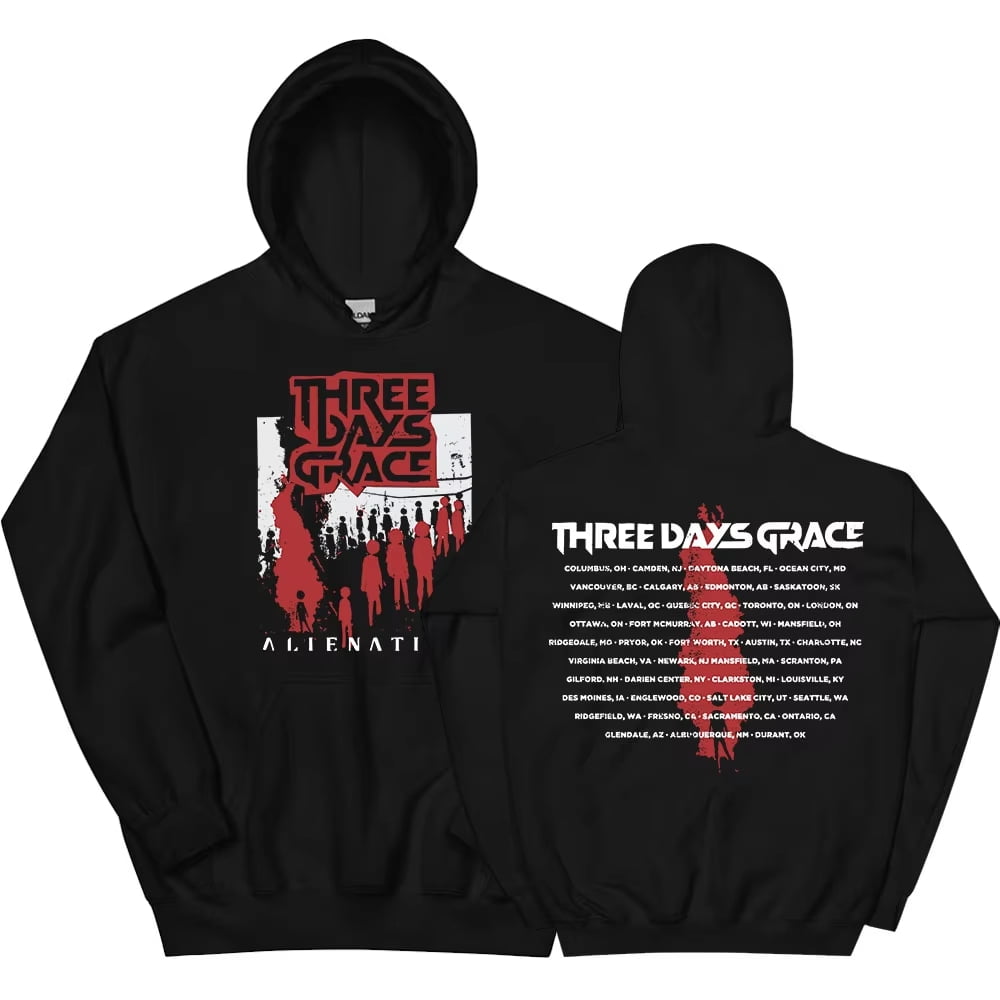 ALIENATION 2025 TOUR THREE DAYS GRACE Hoodies Men's Women Clothing ...