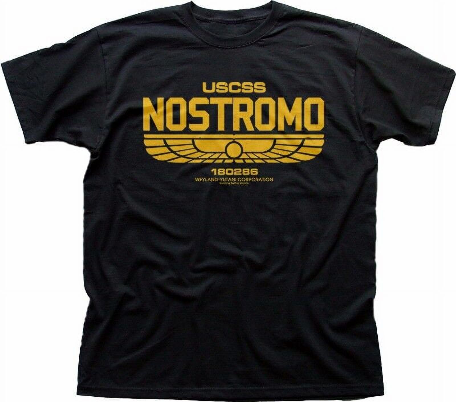 ALIENS USCSS NOSTROMO Weyland Yutani black printed t-shirt OZ5163 ...