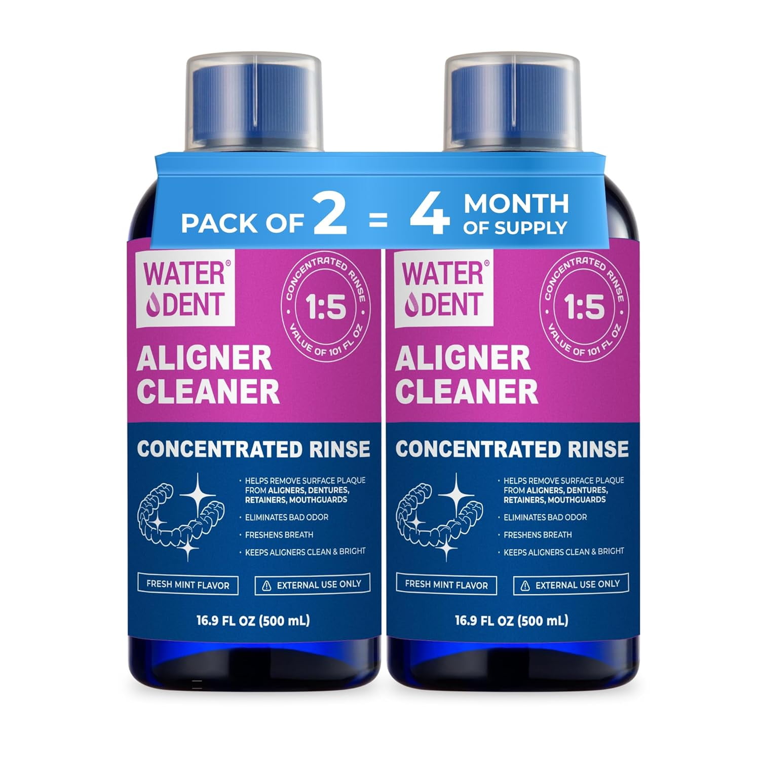 ALIGNER Cleaner Rinse | Concentrated | Clean INVISIALIGN, retainers ...