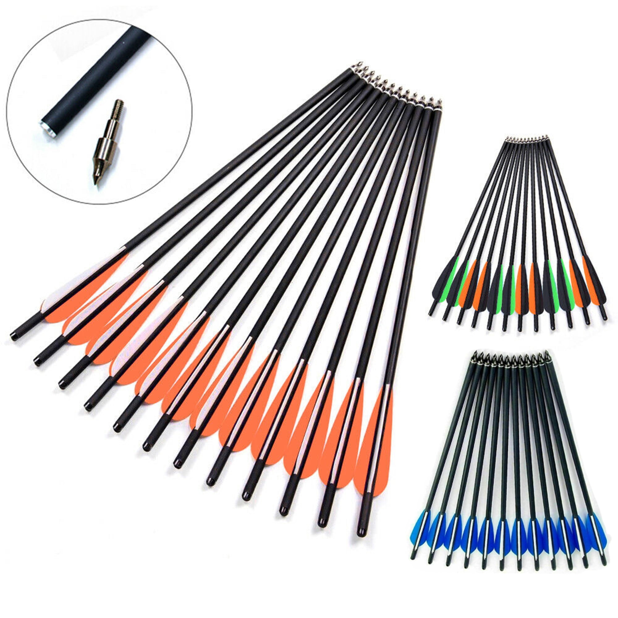 ALING Outdoors Carbon Crossbow Arrow 20-Inch Arrows For Hunting ...