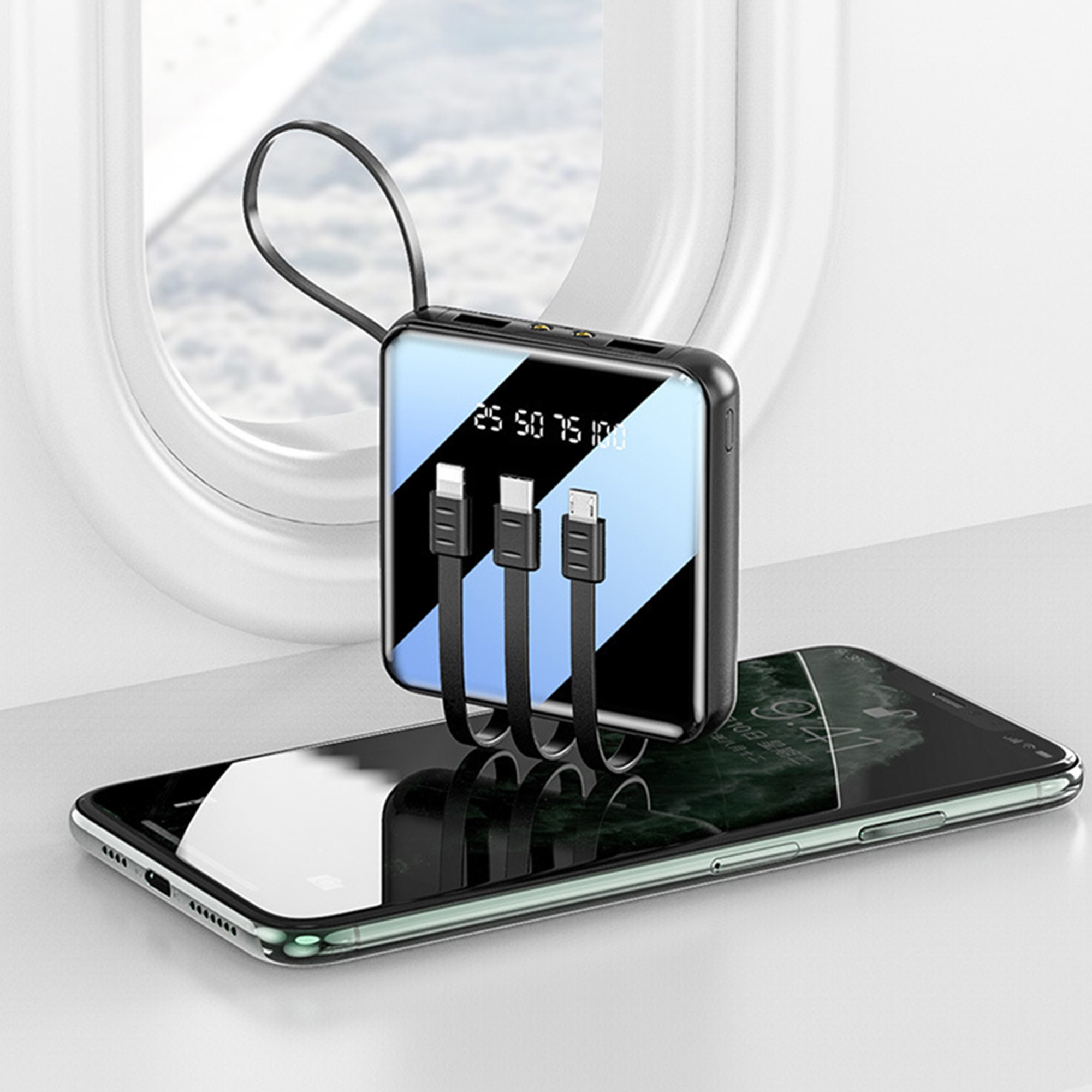 ALING Small Power Banks 20000Mah Portable Charger LED Display Slim ...