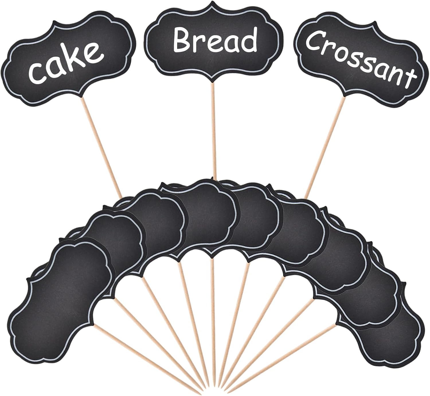 ALINK 50 Pcs Cheese Markers, Food Labels for Charcuterie Board, Blank ...