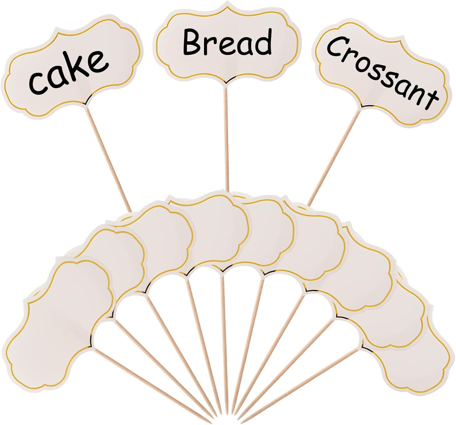 ALINK 50 Pcs Cheese Markers, Food Labels for Charcuterie Board, Blank ...