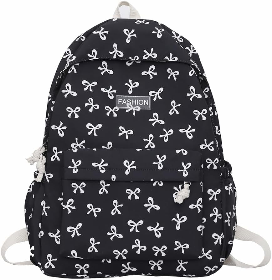 ALINUOYQ Cute Bows Backpack Coquette Aesthetic Backpack for Women ...