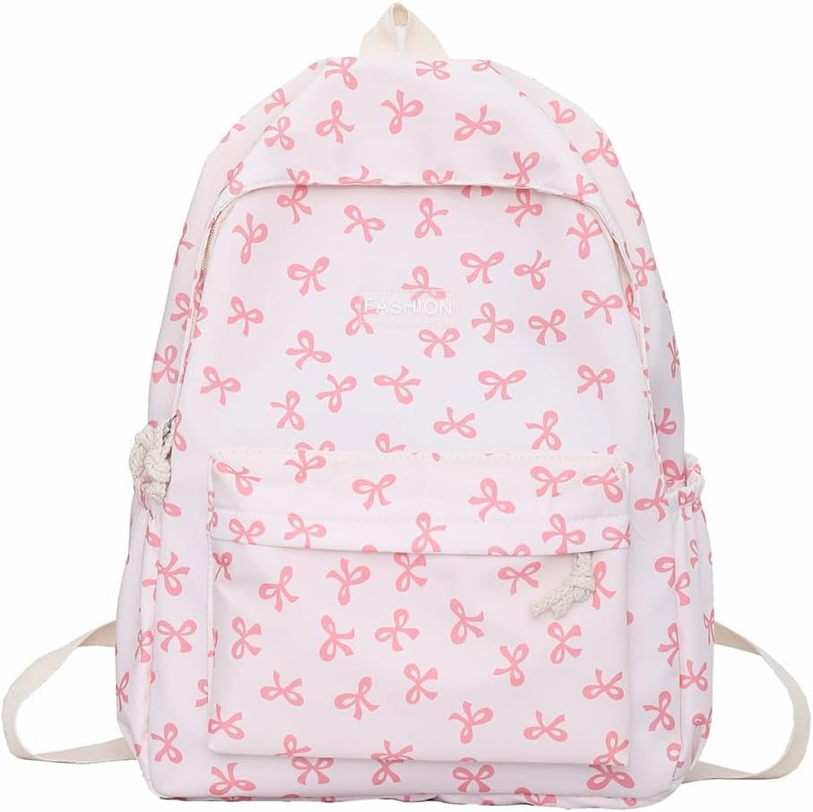 ALINUOYQ Cute Bows Backpack Coquette Aesthetic Backpack for Women ...