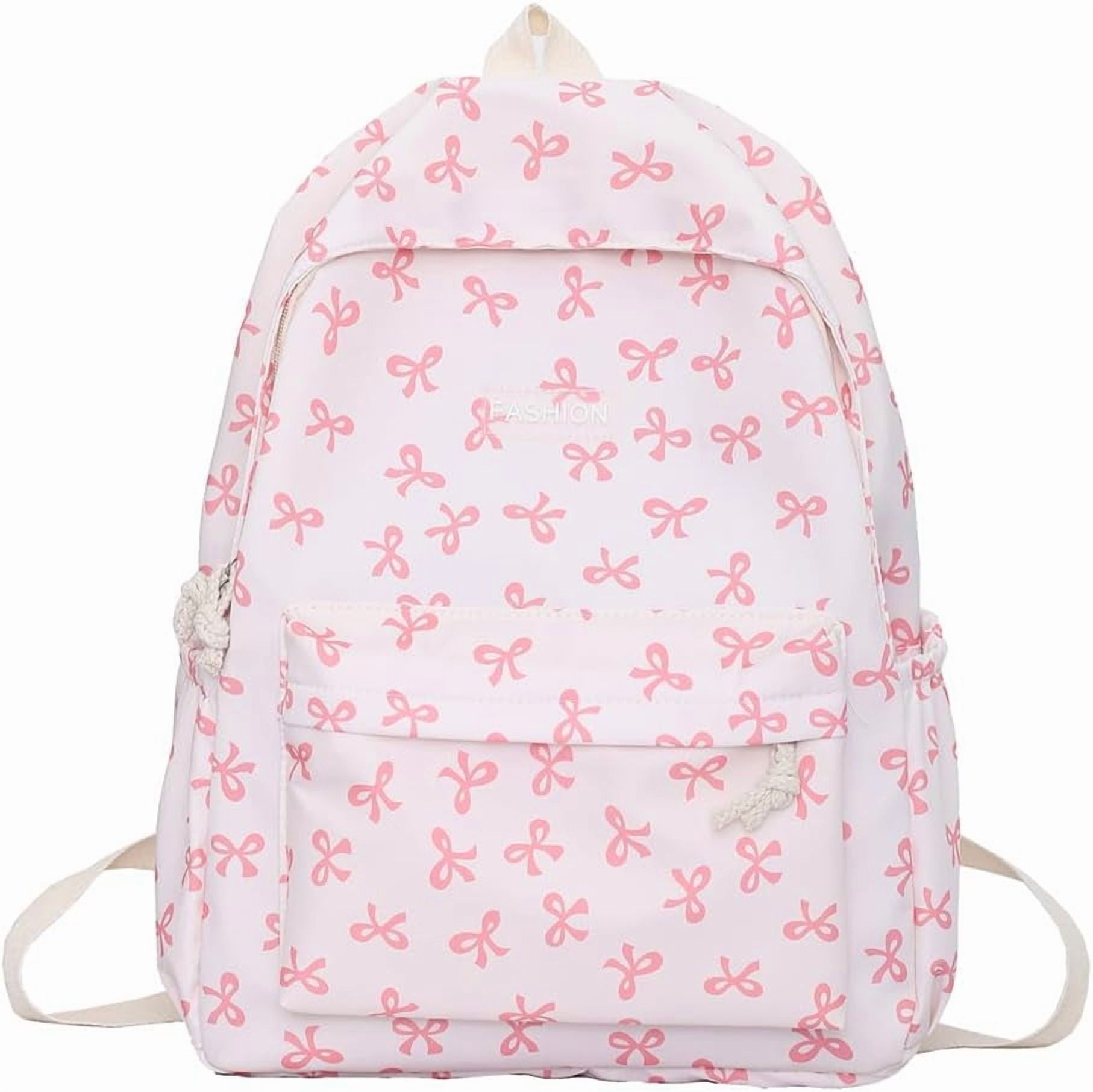 SkyAuks ALINUOYQ Cute Bows Backpack Coquette Aesthetic Backpack for ...