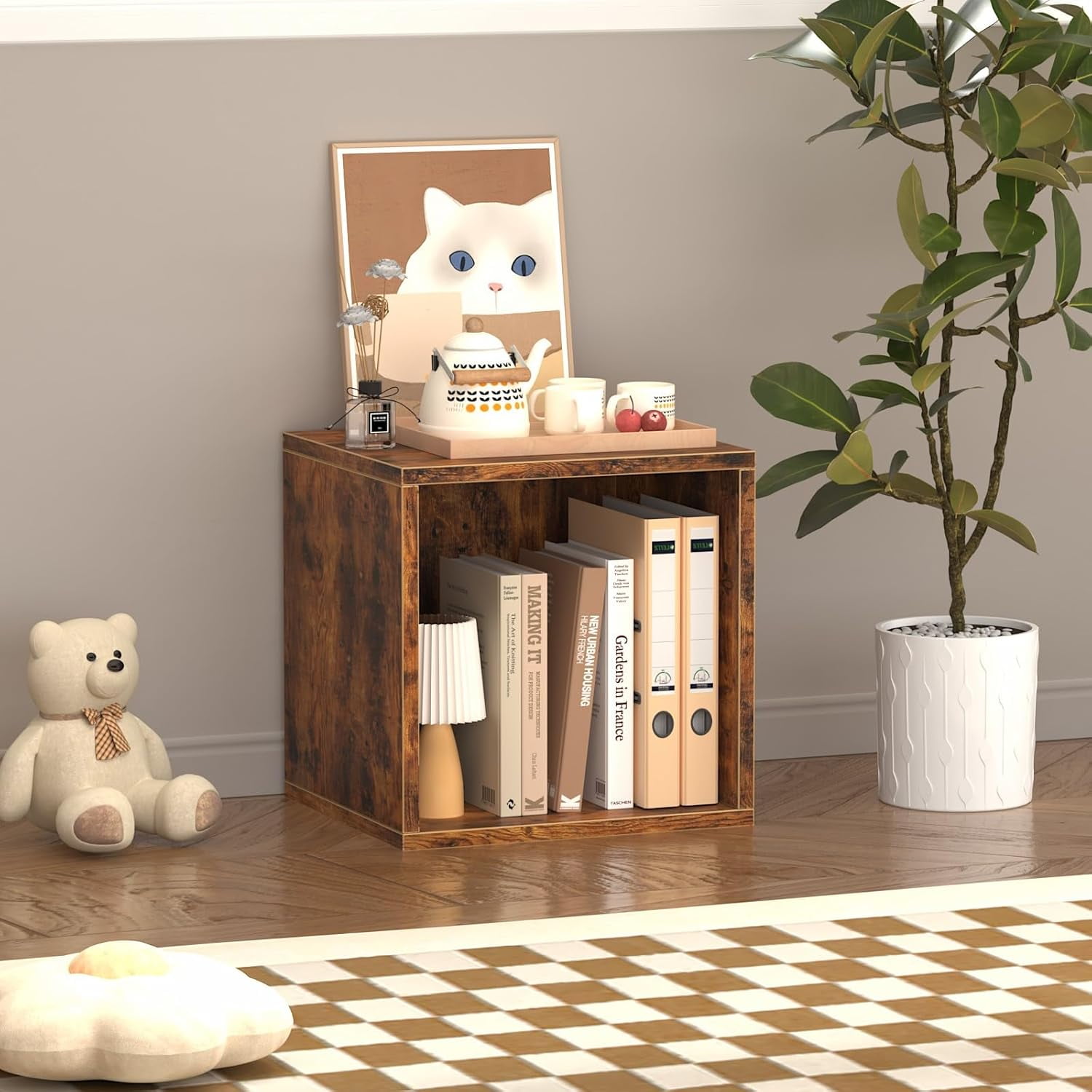 ALISENED Cube Storage Organizer Stackable Cubes for Home Books Clothes ...