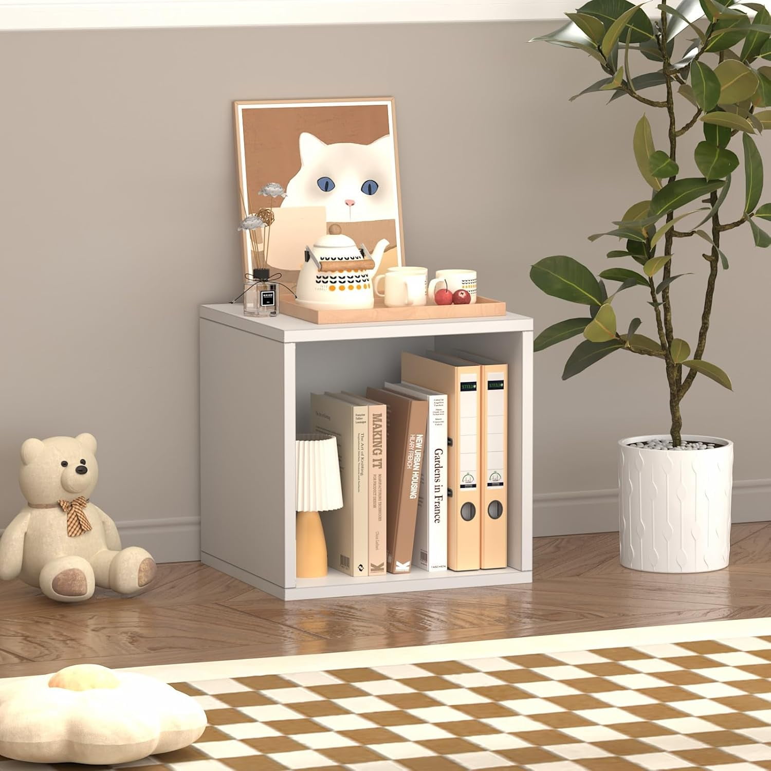 ALISENED Cube Storage Organizer Stackable Cubes for Home Books Clothes ...