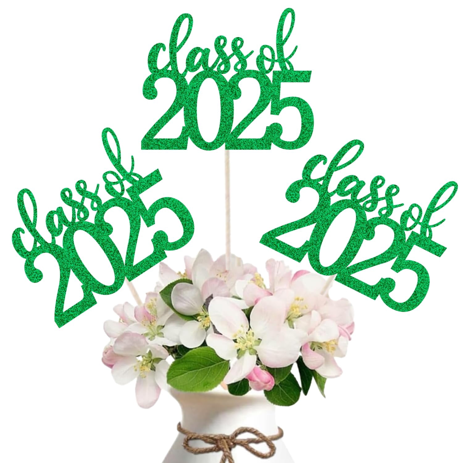 ALISSAR 12 Pack Double Sided Class of 2025 Graduation Party Centerpiece ...