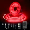 ALITOVE 16.4ft Red COB LED Strip Lights 12V 1600LEDs Dimmable LED ...
