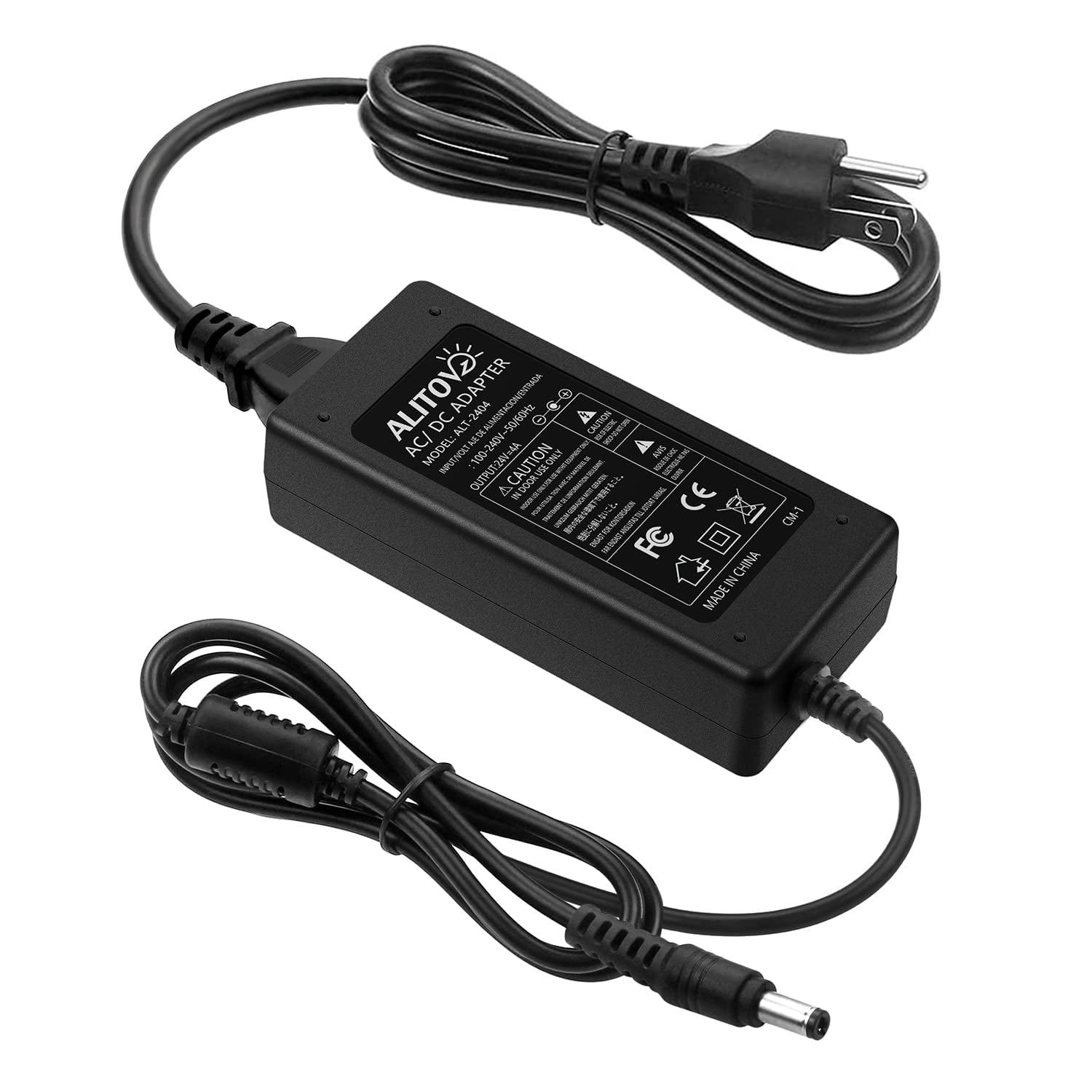 ALITOVE 24V 4A Power Supply AC/DC Adapter 100-240V AC to DC 24 Volt 96W ...